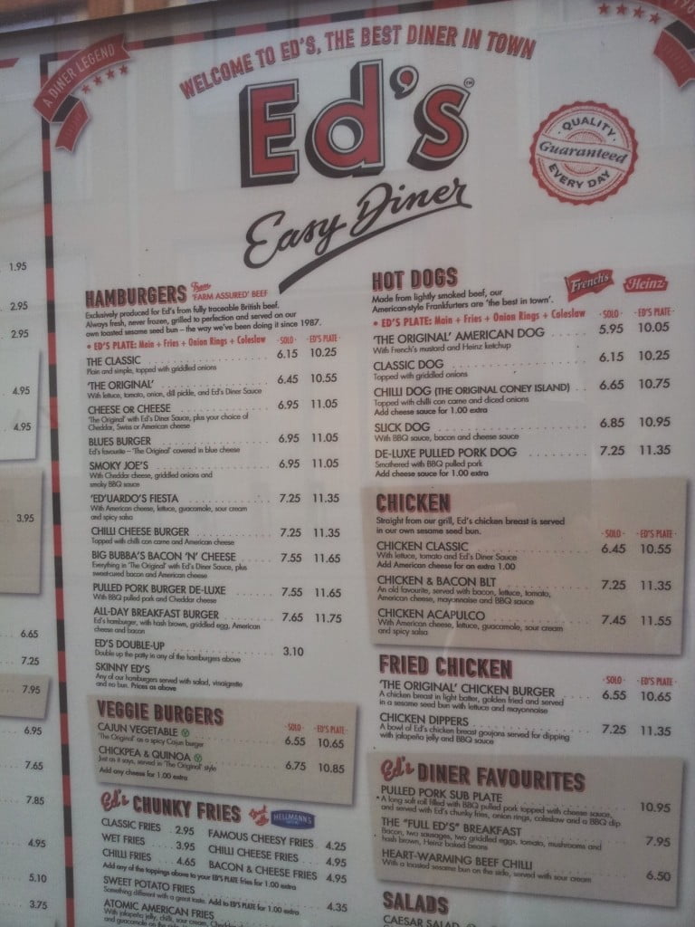 Ed's Easy Diner Review, Pulled Pork Burger | Mayfair, London